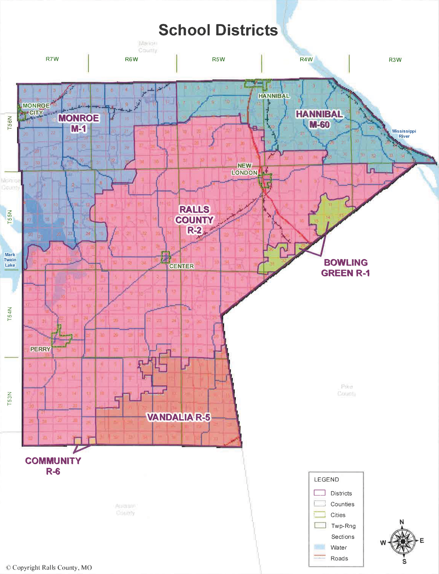 Schools Ralls County Missouri 5466